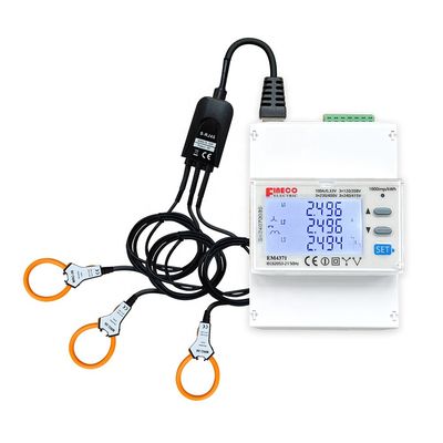 Rogowski Coil Multifunction Three Phase Energy Meter for Solar Generation EM4371 0.33V