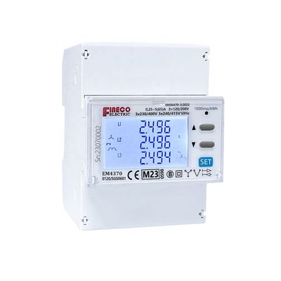 Digital Display Type Three Phase AC Solar Panel Energy Meter Wattmeter ...