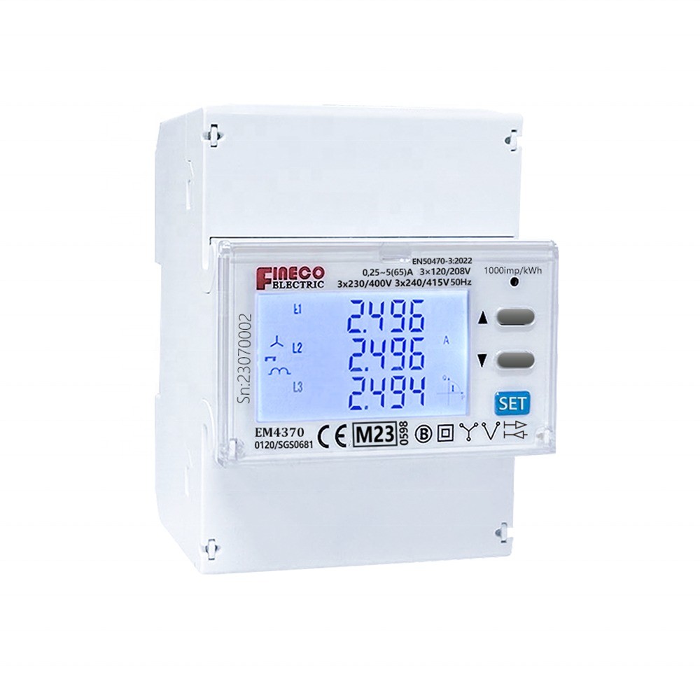 Advanced MID Approved 5 65 A 3 Phase Smart KWH Energy Meter with Modbus ...
